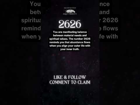 What is the meaning of 2626 āļø Manifesting Angel Numbers Meanings Numerology