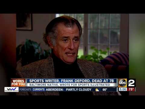 Award-winning sports writer Frank Deford dies at 78