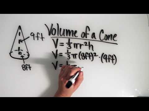 Volume of a Cone Example