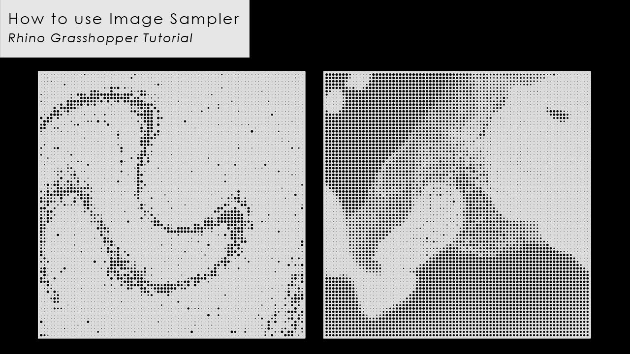How to use Image Sampler Rhino Grasshopper Tutorial