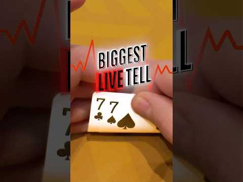 the BIGGEST poker tell 👀 #poker #pokerhand #pokerhands