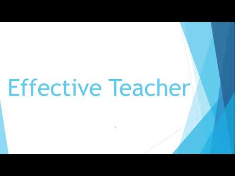 Effective Teacher in Urdu/Hindi