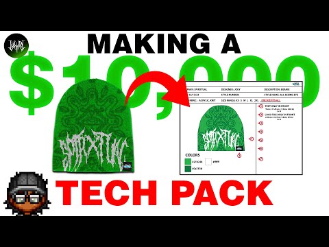 HOW TO MAKE A TECH PACK FOR YOUR CLOTHING BRAND [FREE MOCKUP]