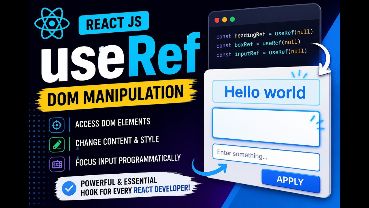 React useRef Hook Explained in 10 Minutes (HINDI)