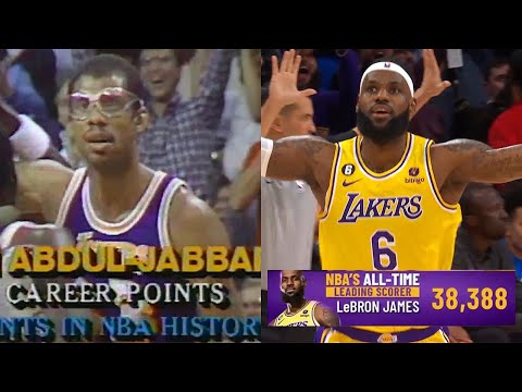 LeBron James and Kareem Abdul-Jabbar’s record-breaking buckets - 39 Years Later