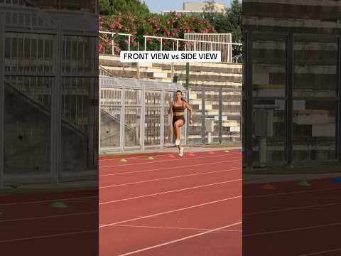 THE FRONT VIEW SAYS I’M FAST 👀THE SIDE SAYS I WORKED FOR IT 🔥 #running #sport #motivation #athlete