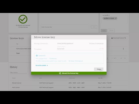 AXIS Camera Station - moving license to a new server (ACS 5 versions only)