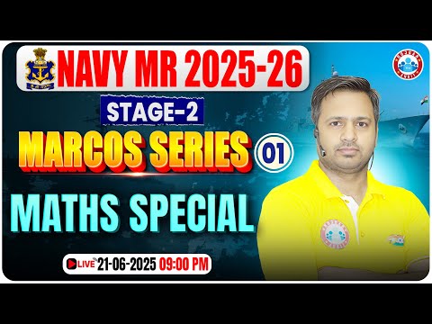 Navy MR Phase 2 Classes | Marcos Series | Navy Stage 2 Maths Class | Maths For Navy MR By Rakesh Sir