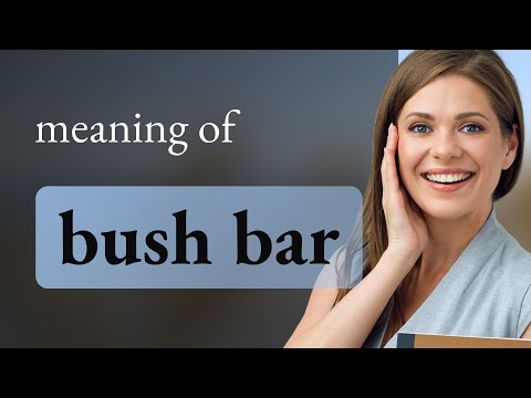 Exploring the Meaning of "Bush Bar"