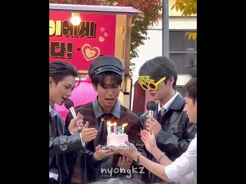 han jisung to lee know "jagi happy birthday" #straykids #leeknow #minsung #skz #felix #bangchan