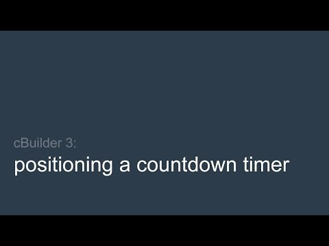 Positioning A Countdown Timer