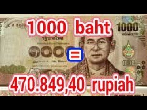 TERUNGKAP! 1000 baht berapa rupiah