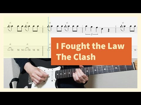 The Clash - I Fought the Law Guitar Cover With Tab
