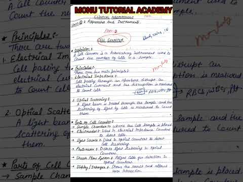 #cellcount #definition #principle #dmlt #bmlt #partsofcellcounter #function #viralshorts #viralvideo
