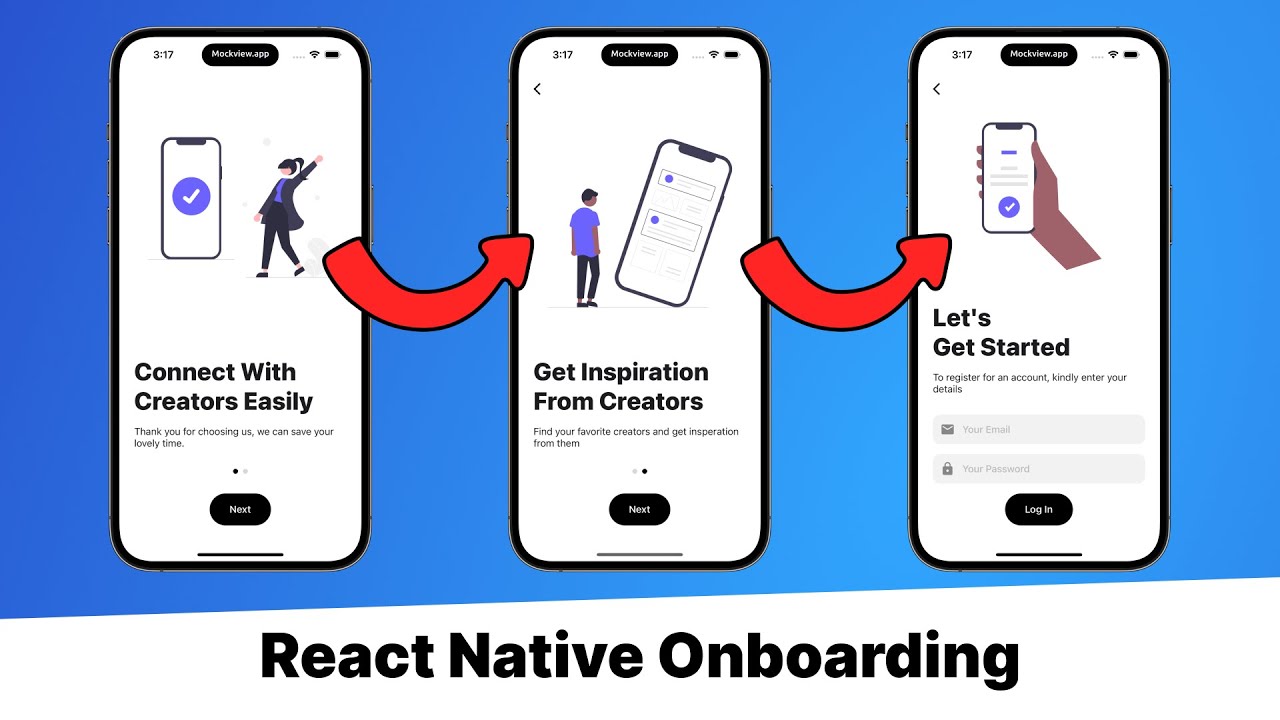 React Native App Intro Animation with Reanimated | React Native Onboarding | Walkthrough Pages