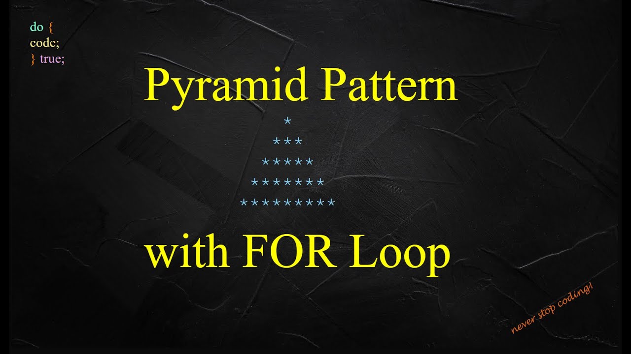 Pattern Printing Program - Pyramid - Code Example