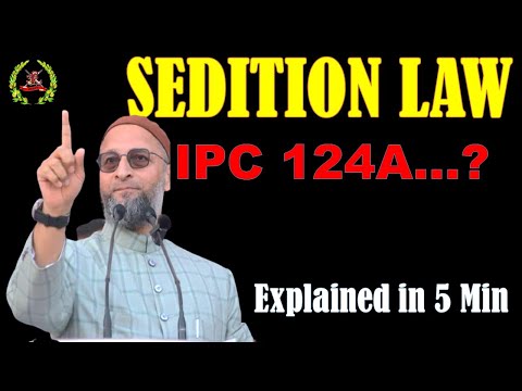 Sedition Law 124A IPC || Explained in 5 Minutes || Raju Notes #UPSC #Civils #NDA #CDS #AFCAT