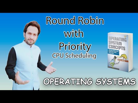 16 Round Robin with priority CPU Scheduling Algorithm in Operating System Urdu Hindi
