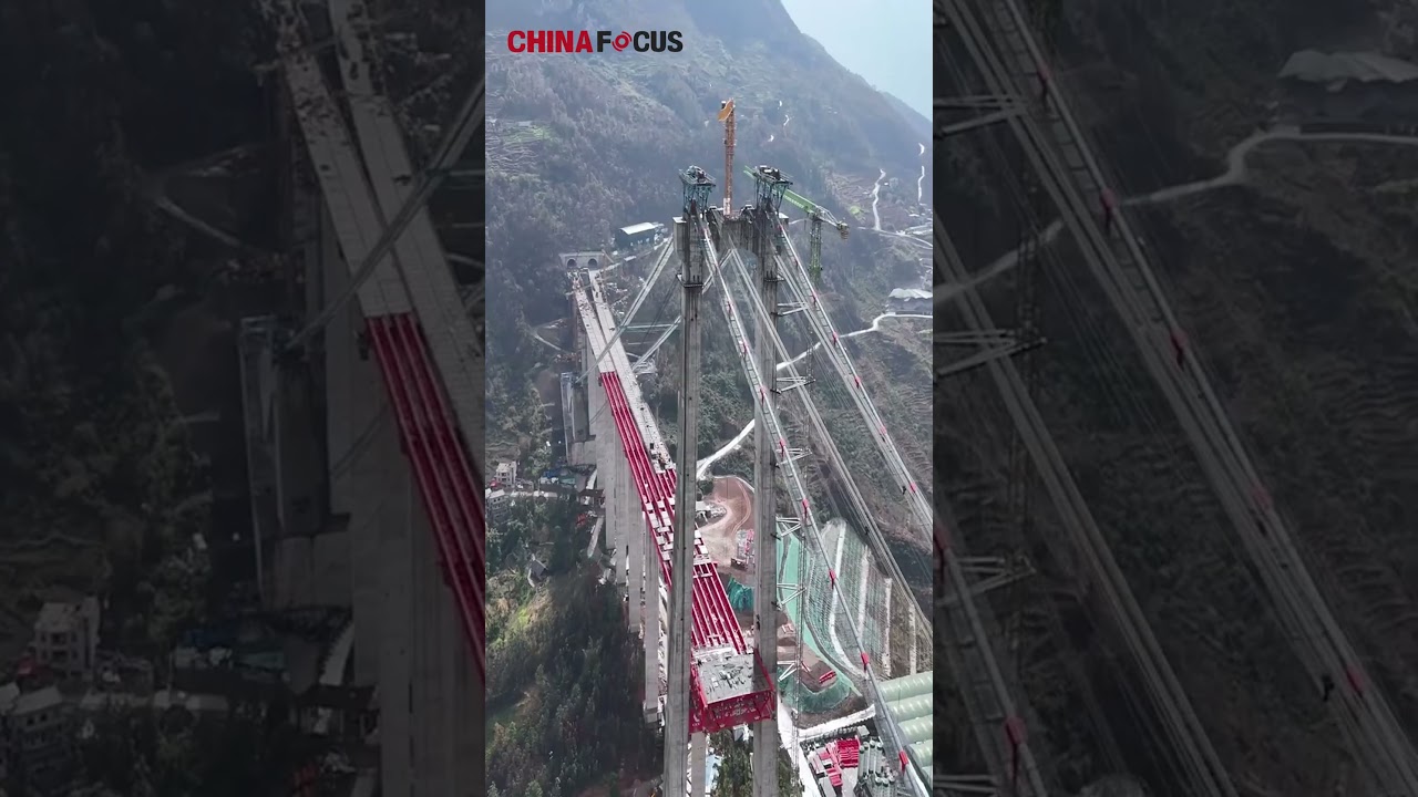 World's highest bridge under construction