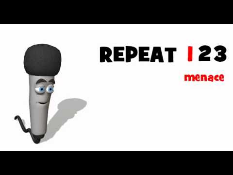 LEARN FRENCH = LISTEN AND REPEAT = menace
