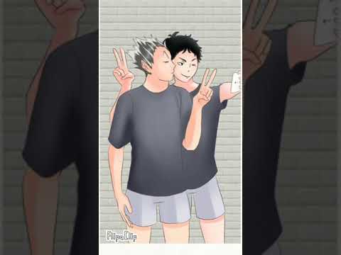 BOKUTO and AKAASHI while taking pictures...