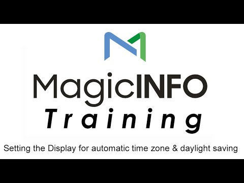 Setting the display for automatic time zone & daylight saving