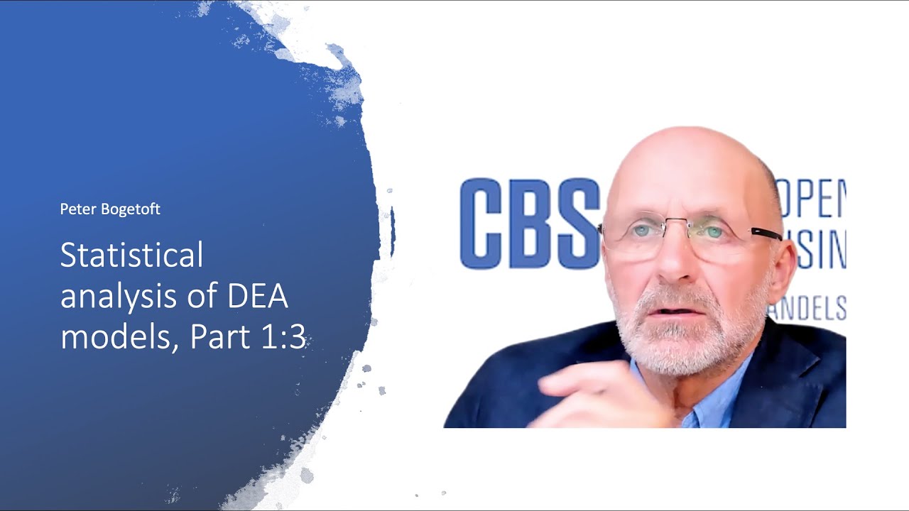 Peter Bogetoft, Statistical analysis of DEA models, Part 1 of 3