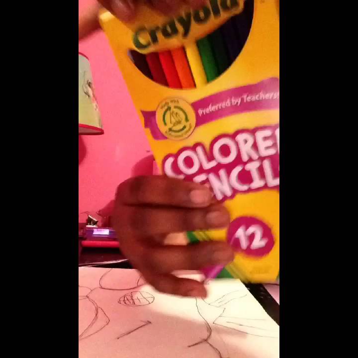 inking and coloring Goku from Dragon Ball Z Kai
