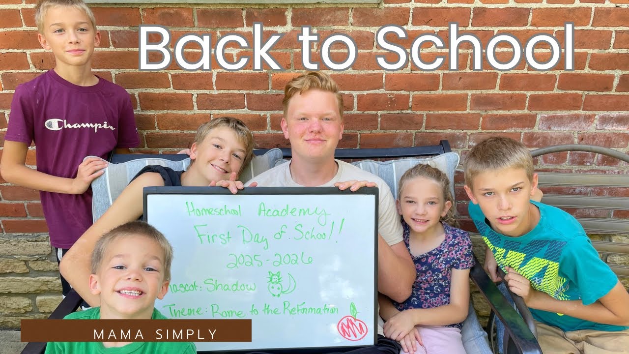 First Day Back to Homeschool 2025-2026 | How I teach 8 kids | Homeschool Tips 📚🏫📏