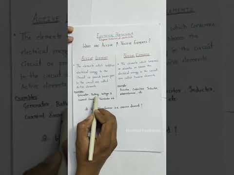 What are Active and Passive Elements in a Electrical Circuit? Video ...