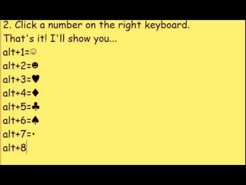 ☺ ♥ How To Do Symbols On Keyboard (EASY) ♪♫