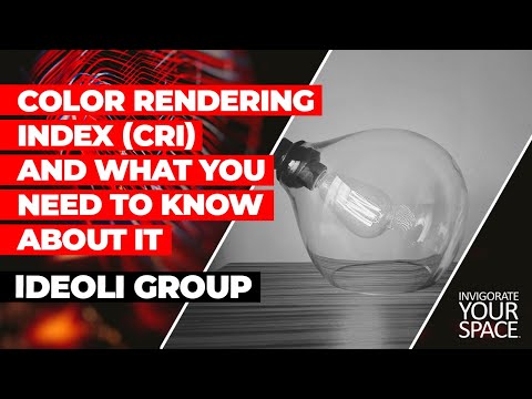 COLOR RENDERING INDEX (CRI) AND WHAT YOU NEED TO KNOW ABOUT IT // IDEOLI