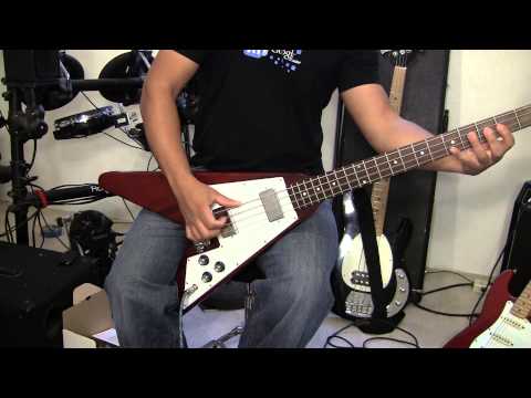 Gibson Flying V Bass 2012 Red Mahogany | Reverb