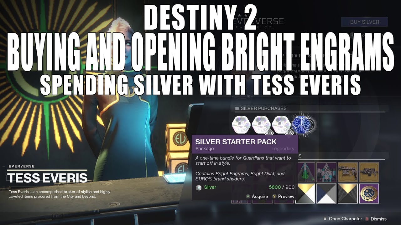 Destiny 2 | Spending Silver with Tess Everis