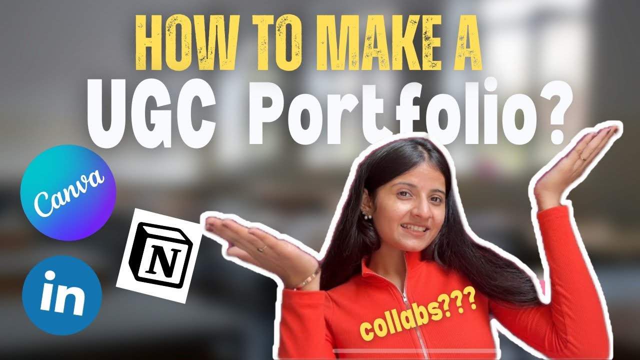 Making a UGC Portfolio as a BEGINNER! | Canva Tutorial 💗