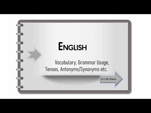 Lesson 01 | English Vocabulary | Words, Meanings, Synonyms, Antonyms and their Example Sentences
