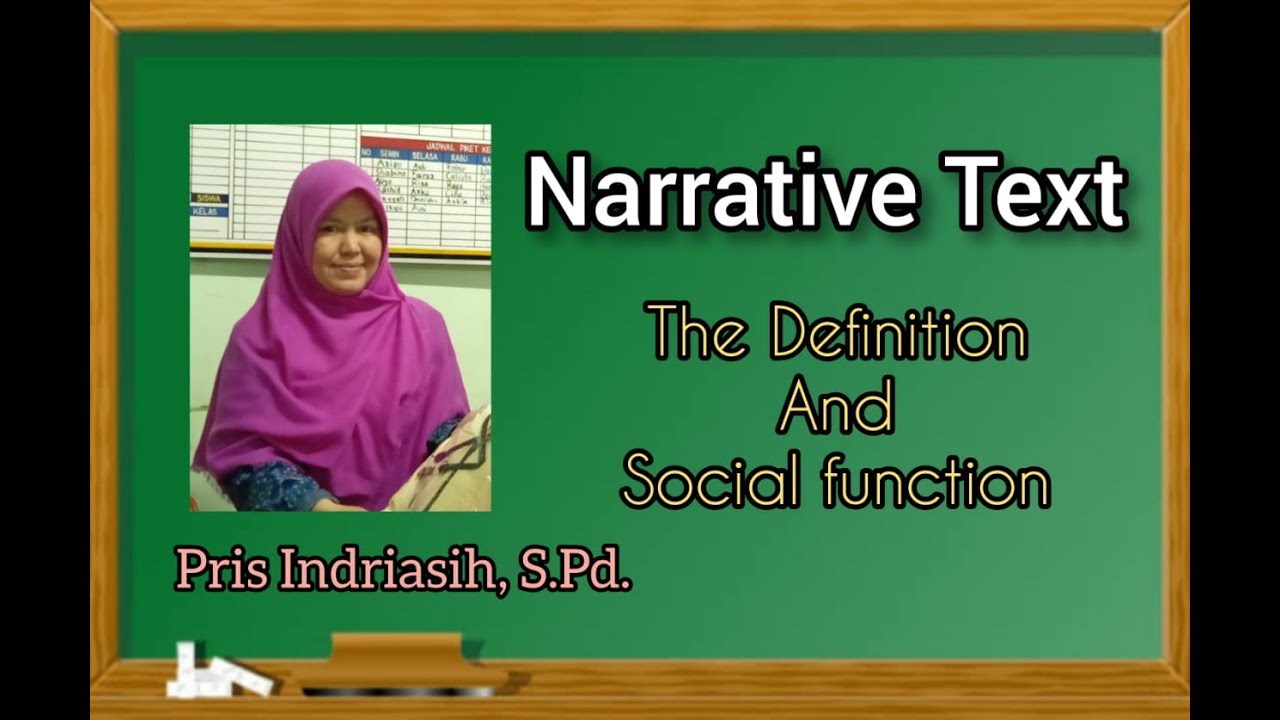 PBR SMPIT English 9 - Definition and Social Function of Narrative Text