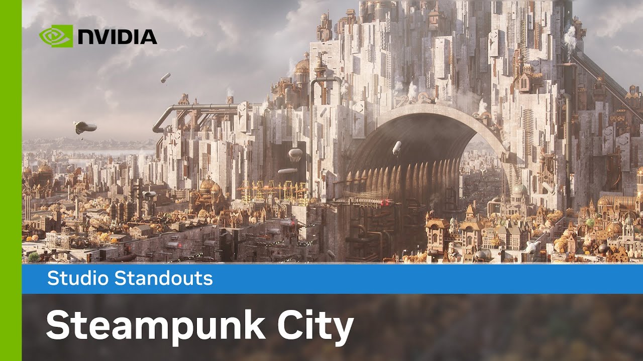 Steampunk City: A Steampunk Themed Community Digital Art Showcase | NVIDIA Studio Standouts
