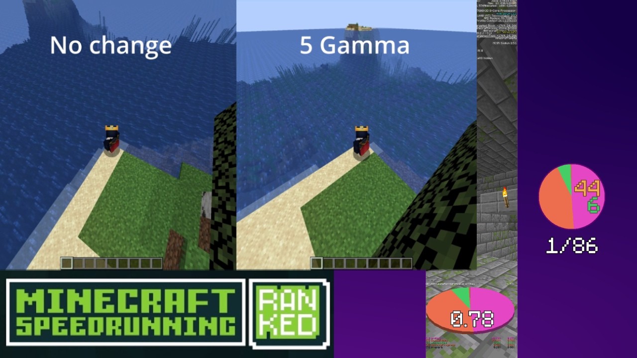 MCSR Ranked setup tutorial + toolscreen, ninjabrain bot and god sens boateye (READ DESC)