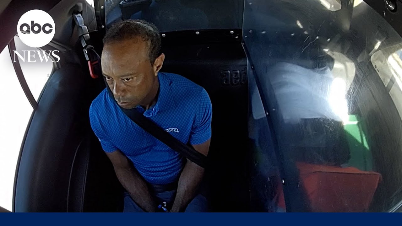 Body camera footage released in Tiger Woods rollover car crash