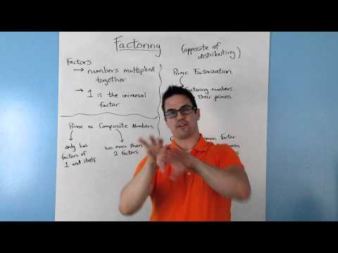 Factoring (prime factorization, greatest common factor)