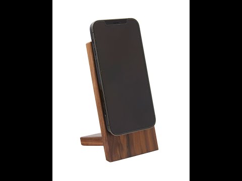 iPhone 12 stand by M.O.C. Woodworks