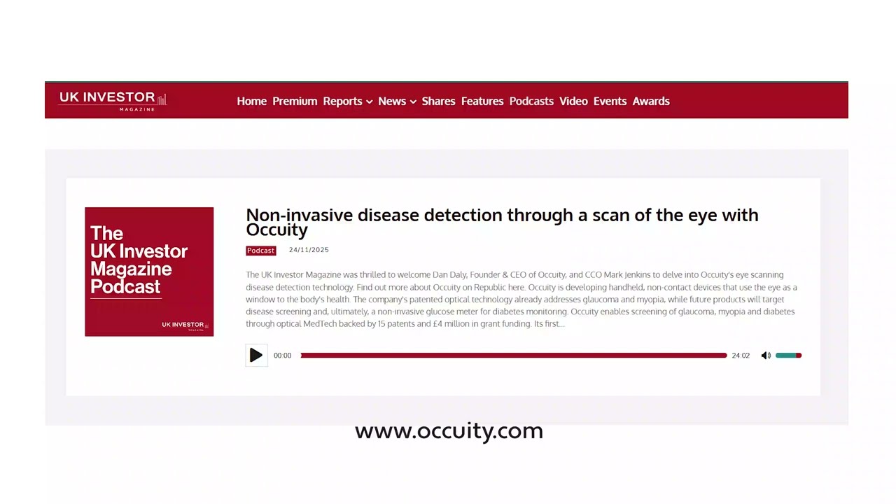 Occuity   UK Investor Magazine Podcast