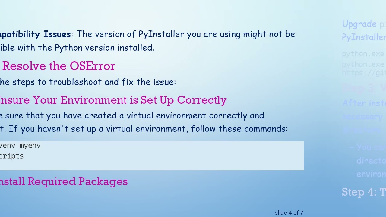 Fixing the OSError: Python Library Not Found Problem When Creating Executables with PyInstaller