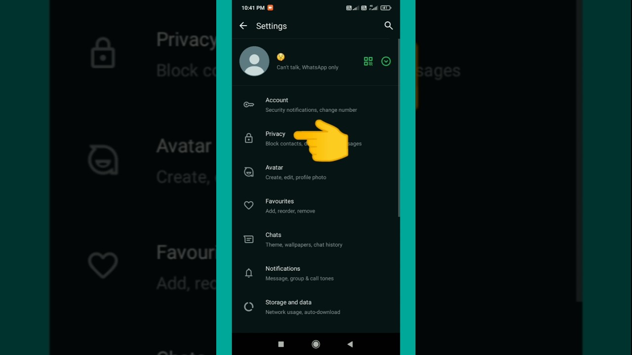Whatsapp New Settings Privacy Checkup #shorts