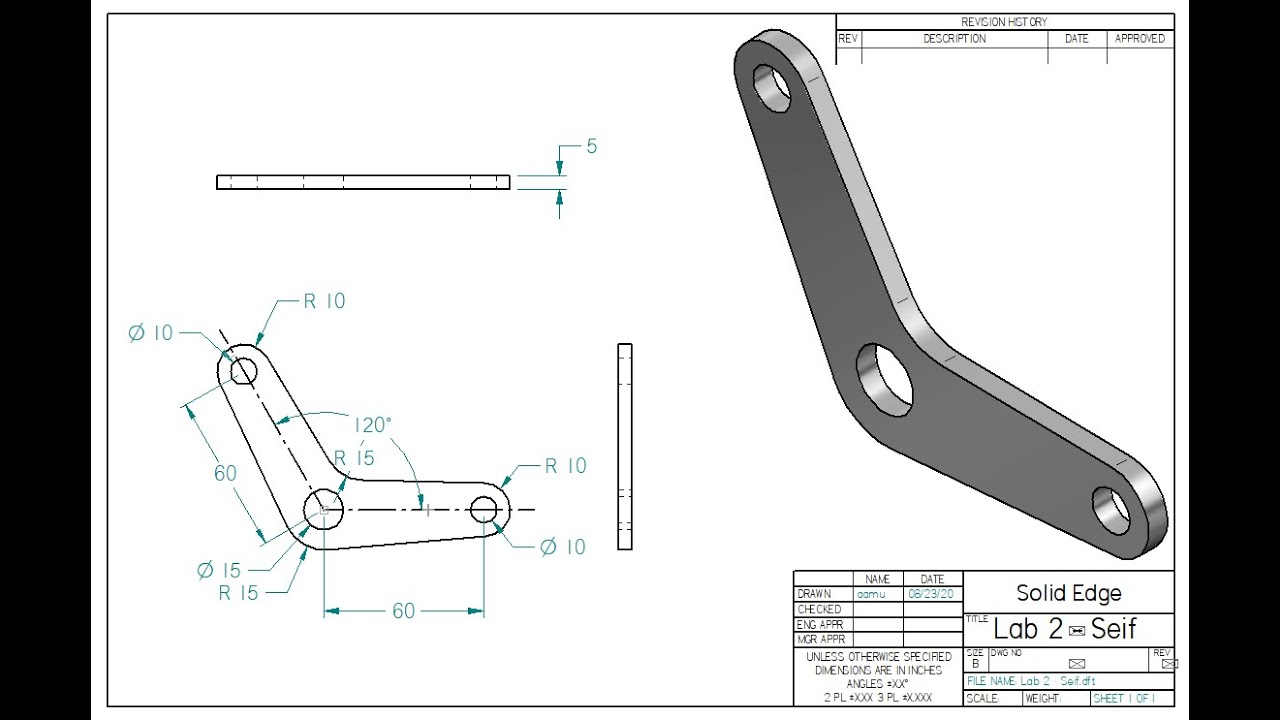 Learning Solid Edge - Lab 2