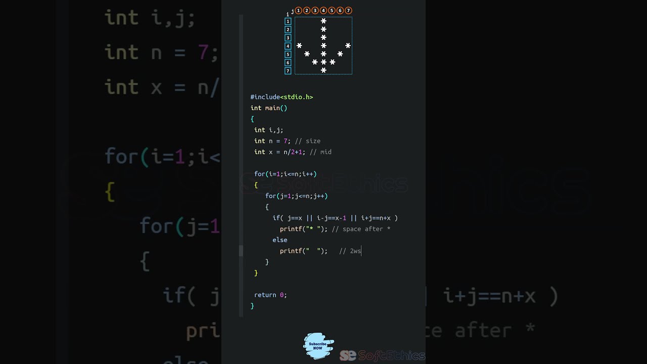 Arrow pattern program in less than 60 seconds #shorts #shortvideo #shortsfeed #softethics