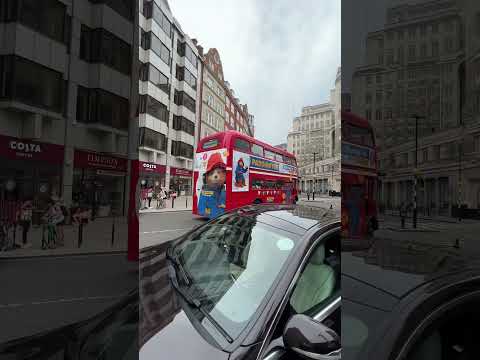 Paddington Bear's London Adventure: Touring the City on a Vintage Double-Decker Bus!
