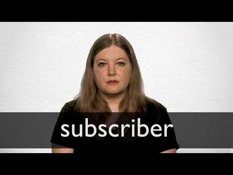 SUBSCRIBER definition and meaning | Collins English Dictionary