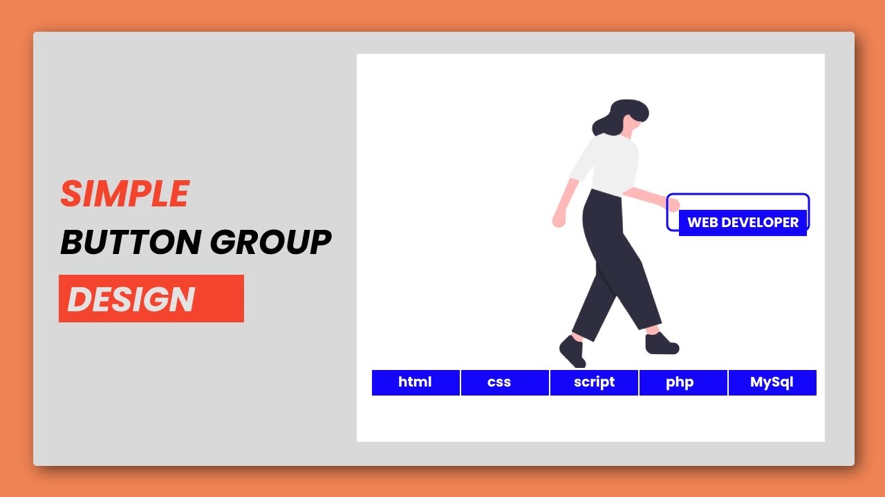 Simple Button Group| HTML & CSS